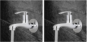 Prestige New Passion Vista Bib Tap Pack Of 2 Chrome Plated For Bathroom ...