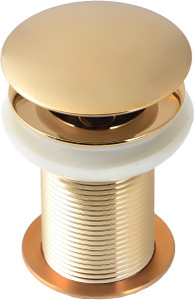 CARNIVAL High Quality Full Brass Gold Finish 3" Inch Full Thread Pop Up ...