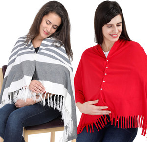 Lula Mom Lulamom Multi-Purpose Breast Feeding Nursing Shawl - Pack of 2 ...