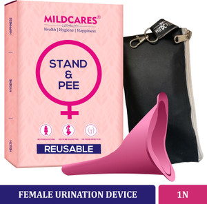 Mildcares Stand and Pee with Carry Pouch Easy to Use Reusable Female ...