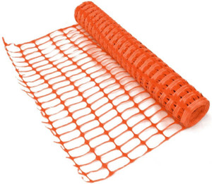 Robustt Garden Fencing Net(50 Ft. Length X 3.2 Ft. Height) Orange PVC ...