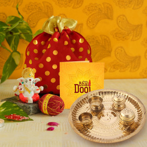 TIED RIBBONS Diwali Bhai Dooj Gift Set for Brother - Ganesha Idol with ...