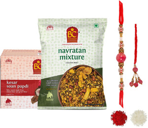 BHIKHARAM CHANDMAL Bhaiya Bhabhi Rakhi | Kesar Soan Papdi | Navratan ...