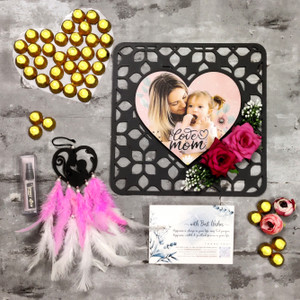 Color Splash Square Heart Mom Wooden Gift Box Price in India - Buy ...