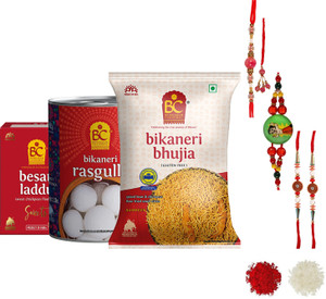 BHIKHARAM CHANDMAL Rasgulla 500 Gm | Besan Laddu | Bikaner Bhujia ...