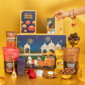 EAT BETTER CO Sanskriti Jumbo Gift Hamper for Diwali - 9 Item Combo ...