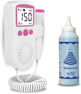 Balson Mini Fetal Doppler Heart Monitor with Speaker & Display + 250ml ...