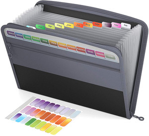 Flipkart.com | STORITE Polyester 13 Pocket File Folder with Sticky ...