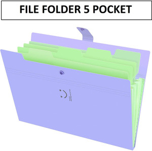 Flipkart.com | Corslet A4 Expanding File Folder, Cute Folder for ...
