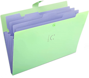 Flipkart.com | NISUN Plastic 5 Pocket Adjustable Buckle Folder File ...