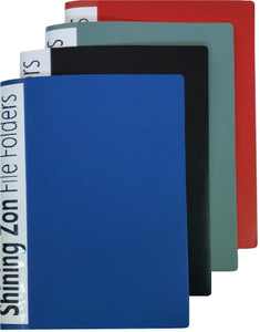 Flipkart.com | SHINING ZON Plastic A4 Size 2 Punchless Clip File and 2 ...