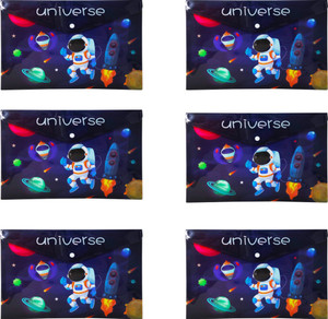 Flipkart.com | Parteet PLASTIC Premium Qulaity A4 Size Space Theme File ...