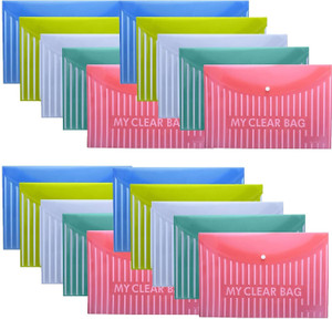 Flipkart.com | KARP Plastic File Folder with Snap Botton A4,Letter Size ...