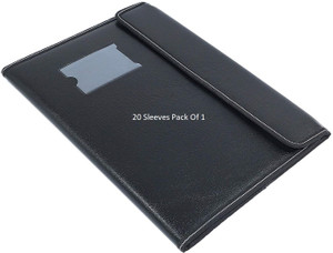Flipkart.com | SHINING ZON Leather 20 Sleeves Leather Magnetic File ...