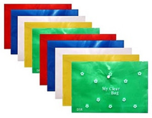 Flipkart.com | Eclet 10 A4 Document File Folder Bag,Transparent ...