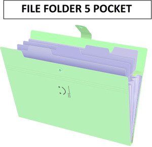 Flipkart.com | Corslet Filer Folders, 5 Pocket Accordion Folder ...