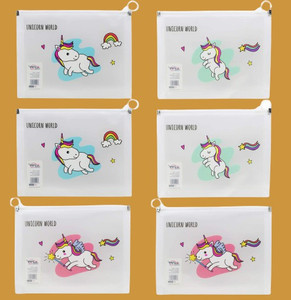 Flipkart.com | GUNGUN Silicone Clear Bag File Folder In Unicorn Style ...