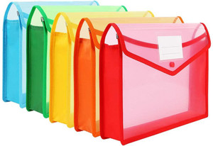 Flipkart.com | T CART Plastic Waterproof Transparent Envelope Folder ...