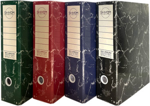 Flipkart.com | Shivom Cardboard Marble Lamination Office Lever Arch Box ...