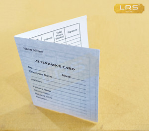 Flipkart.com | LRS Paper Attendance Card for Daily Payroll Wages ...