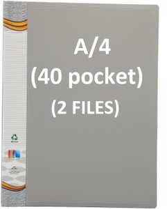 Flipkart.com | RAMKE A4 size Clear Book File(40 pockets) Clear Book ...