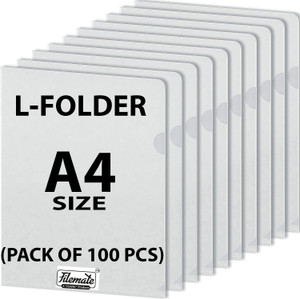 Flipkart.com | FileMate A4 size L-Folder(Pack of 100 pcs)(Size: 12.25 X ...