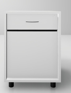 FIGO Pedestal Storage Unit with 1 Drawers with beautiful stainless ...
