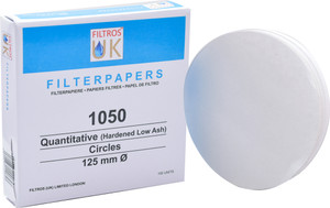 Filtros Hardened Low Ash-less Quantitative filter paper, Grade 1050 ...