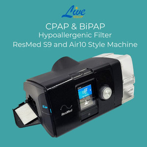 LiveEQUIP CPAP & BiPAP Hypoallergenic Filter for Resmed S9 and Air 10 ...