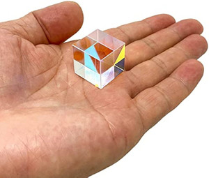QINIZX 20mm X-Cube Optical Glass Prism, RGB Dispersion Prism, Color ...