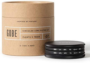 Gobe 43mm UV + Circular Polarizing (CPL) Lens Filter Kit (3Peak ...