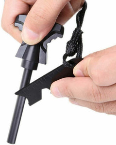 Nexshop Magnesium Steel Fire Starter Kit Ferro Rod Camping Firesteel ...