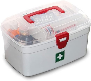 milaasha First Aid Box Medicin Storage Box Plastic Emergency Cabinet ...