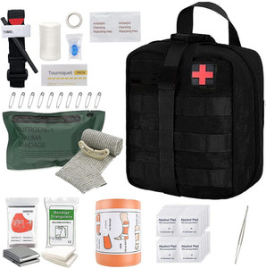 HASTHIP Emergency Survival First Aid Kit with Tourniquet, 6 Israeli ...