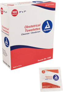 Dynarex Obstetrical Towelettes 5 x 7 Inch 100 Count First Aid Kit Price ...