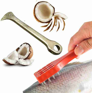 Jayam Traditional Coconut Breaker Fish Scale Remover Kitchen 2 Set ...