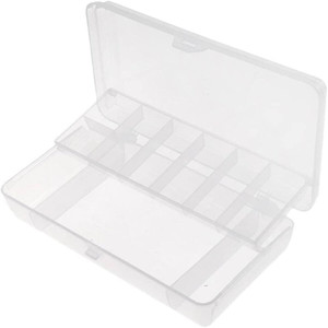 90 Degree 11 Compartment Fishing Tackle Box Double Decker Layer Storage ...