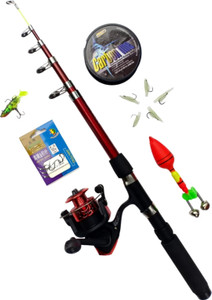 Old fish fishing set. 210 / 7 feet Red Fishing Rod Price in India - Buy ...