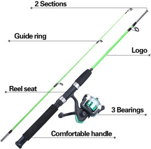 Fishing rod 1.5M Spinning Rod with GearSPRED 1 Spinning Reel Spinning ...
