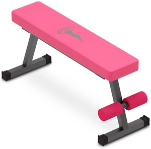 Durafit Simple Flat Bench SB01 Max User Weight 150 Kgs- Pink Flat ...