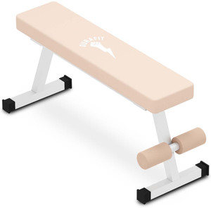 Durafit Simple Flat Bench SB01 Max User Weight 150 Kgs- Peach Flat ...