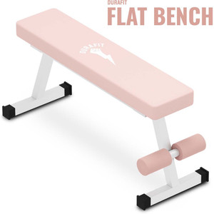 Durafit Simple Flat Bench SB01 Max User Weight 150 Kgs- Rose Flat ...