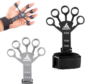 ADONYX Grip Strength Trainer, Finger Strengthener, Hand Grip ...