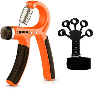fitnessmix (COMBO-2) Adjustable Hand Gripper & Finger Exerciser Hand ...