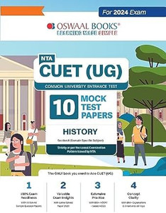 Nta Cuet (Ug) 10 Sample Question Papers History (2024) (Edition3): Buy ...