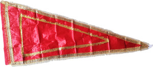 jai kamla devi Hindu Religious Plain 2 Meter Orange Dhaja / Jhanda For ...