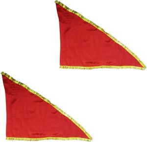 Shridhar Plain Red Flag small Size Flag/Jhanda for Religious Purpose ...