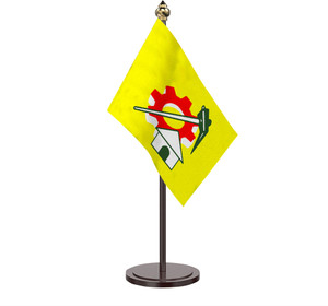 The Flag Company Telugu Desam Party (TDP)- Table Flag Acrylic Plastic ...