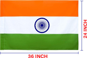JAMBOREE Indian Flag (24 X 36 Inch) - Tiranga (100% Polyster) Indian ...
