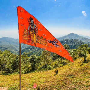Firebees Jai Shree Ram Ji Flag Ram Mandir Jhanda Triangle Triangle ...